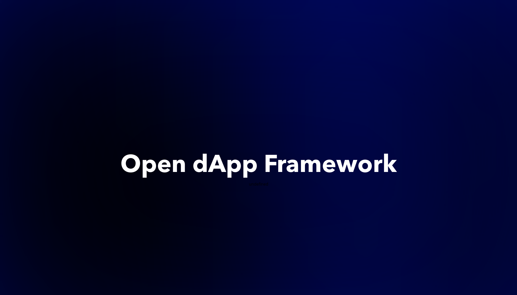 Open dApp Framework | Dework